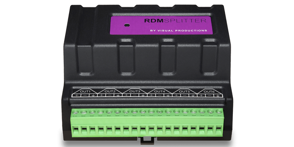 Visual Production RdmSplitter DIN rail DMX/RDM splitter/booster ...